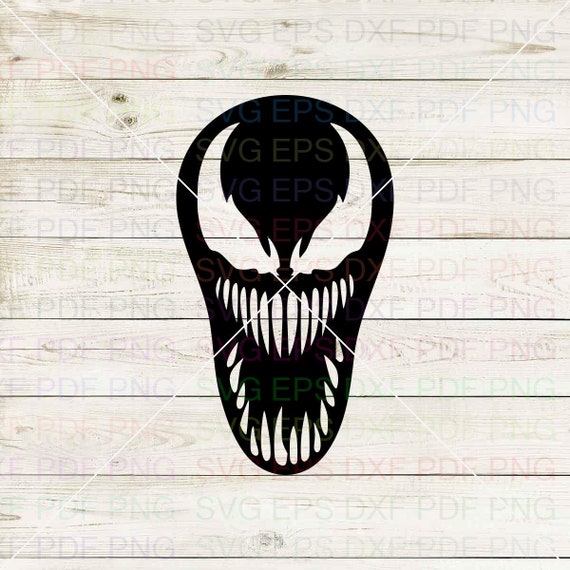 Vector Clipart Cricut Cutting file Venom Silhouette 022 Svg Dxf Eps Pdf ...