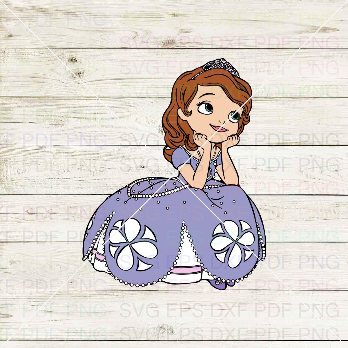 Princess Sofia Sofia The First 007 Svg Dxf Eps Pdf Png Etsy