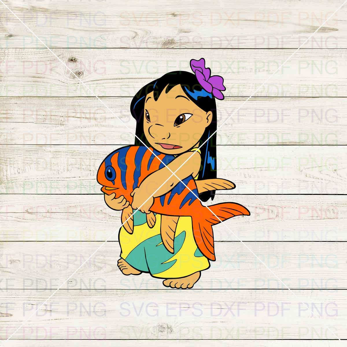Lilo and Fish Lilo and Stitch 028 Svg Dxf Eps Pdf Png Cricut | Etsy