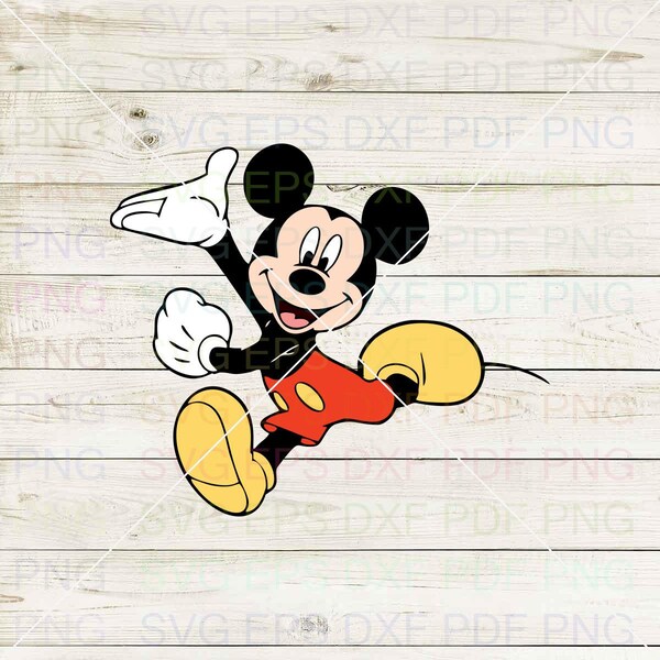 Mickey Mouse Running Svg - Etsy