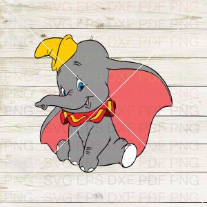 Card Making & Stationery Embellishments Clipart Dumbo With Big Ears Svg ...