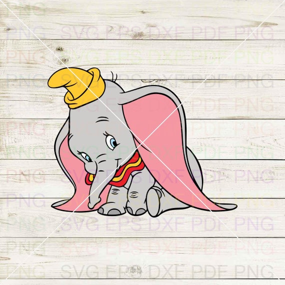 Dumbo 037 Svg Dxf Eps Pdf Png Cricut Cutting File Vector | Etsy