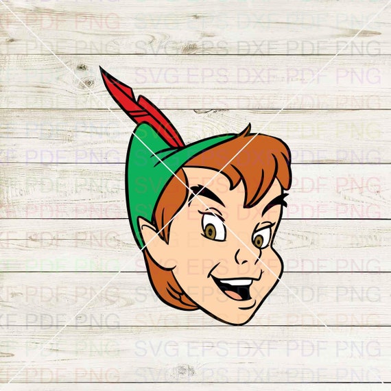 Peter Pan Face Peter Pan 008 Svg Dxf Eps Pdf Png Cricut | Etsy