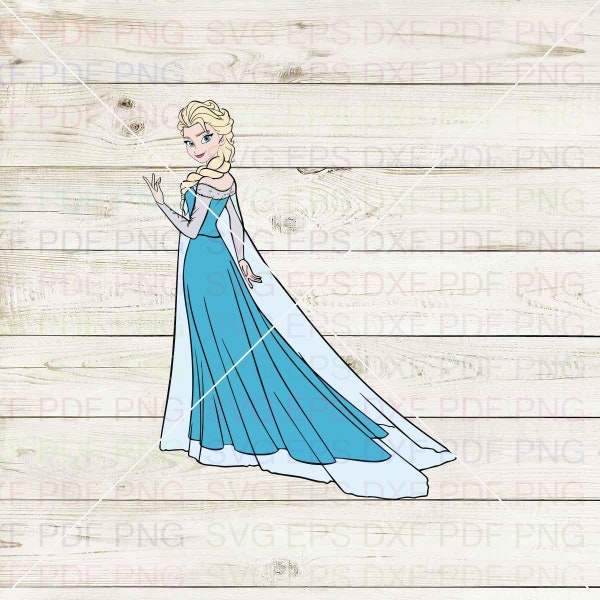 Elsa Standing Svg - Etsy