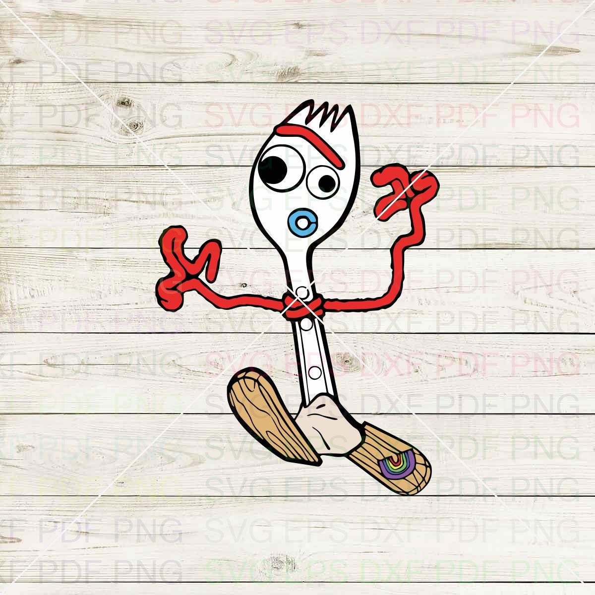 Vector Cutting file Forky Big Smiley Toy Story Svg Dxf Eps Pdf Png ...