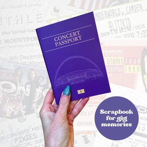 Concert Passport | Scrapbook and Journal for Music Fans **PRE-ORDER ...