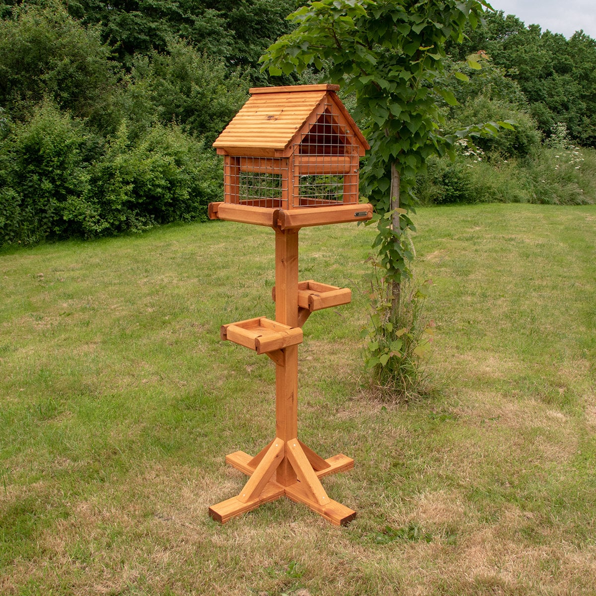 Personalised Premier Full Cage Deluxe Wooden Roof Bird Table | Etsy