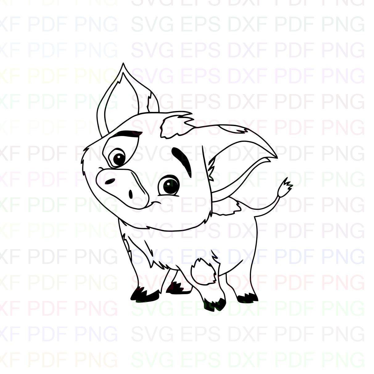 Scrapbooking Vector Toddler Moana 003 Svg Dxf Eps Pdf Png Cutting file ...