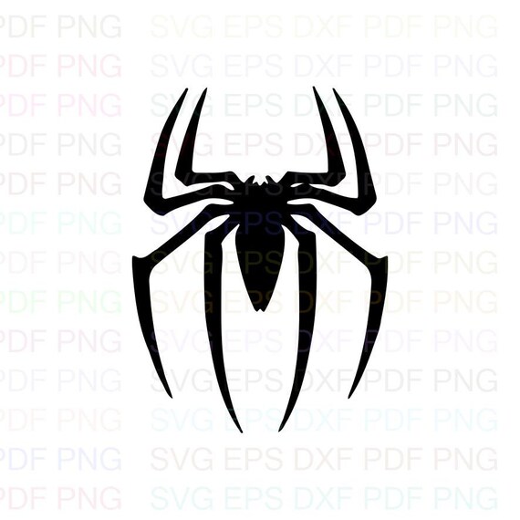 Clipart Cutting File Spider Man Logo And Face Svg Dxf Eps Pdf Png