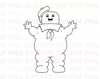 Marshmallow Man Svg | Etsy