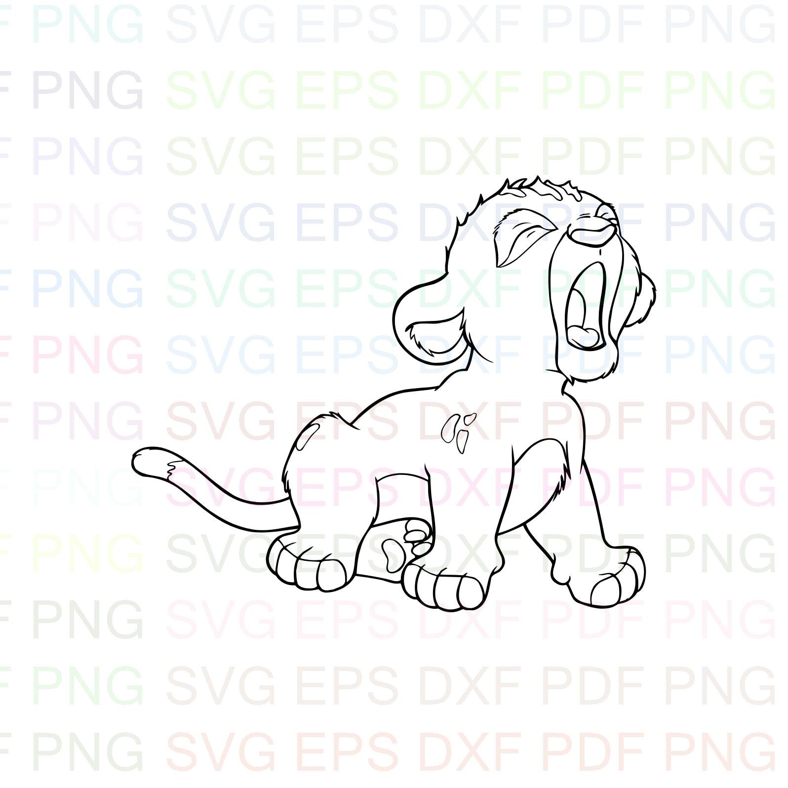 Craft Supplies & Tools Scrapbooking Cricut Vector Clipart Simba The ...