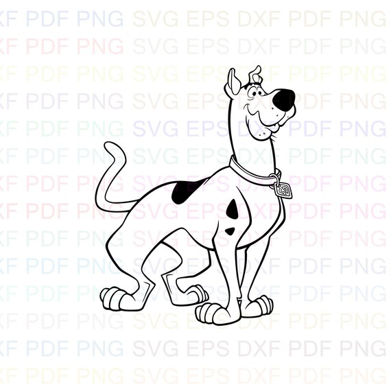 Clip Art & Image Files Papercraft Scooby Doo Face Svg Dxf Eps Pdf Png ...