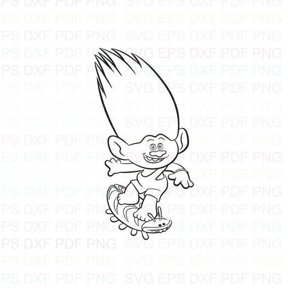 Troll 039 Svg Dxf Eps Pdf Png Cutting file Clipart Vector Cricut Clip ...