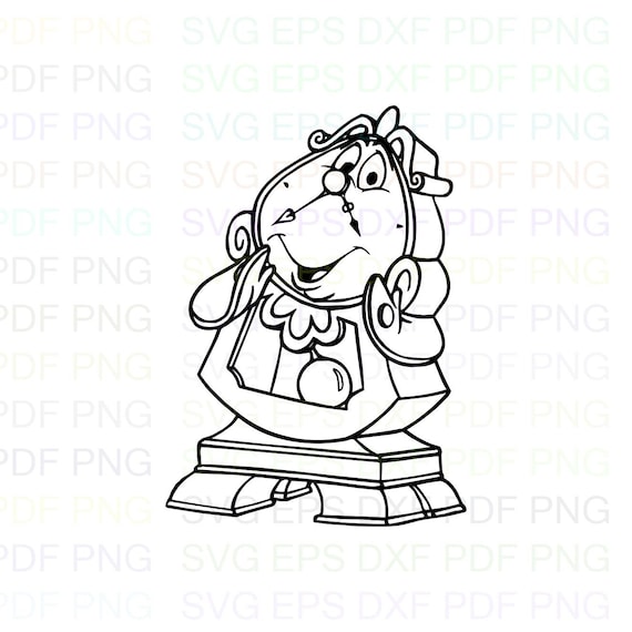 Cogsworth Coloring Pages