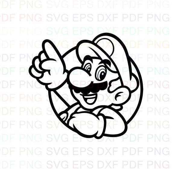 Scrapbooking Paper, Party & Kids Vector Cricut Cutting file Luigi Logo L Super Mario Bros Svg ...