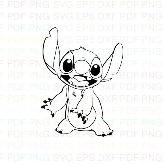 Stitch Vector in Svg Png Dxf Eps Pdf format Instant download cricut ...
