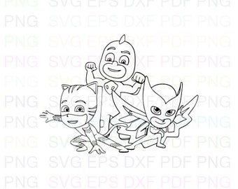 Pj Masks Vector | Etsy