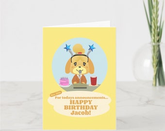 Isabelle Birthday Card - Etsy UK