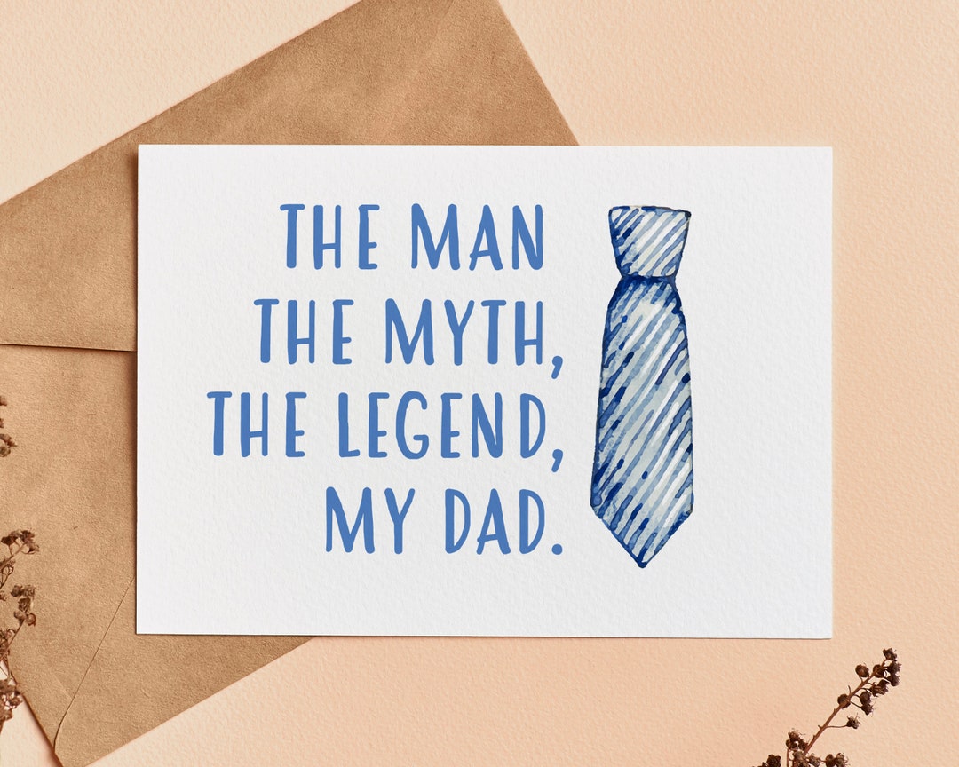 Dad Printable Card, Happy Father's Day Gift for Him, Papa Gift, Funny ...