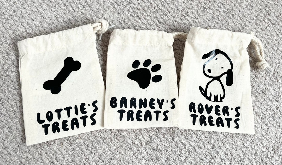 Dog Treat Bag; 3 Sizes, Walkies or Training, Dog Lover Gift, Puppy ...