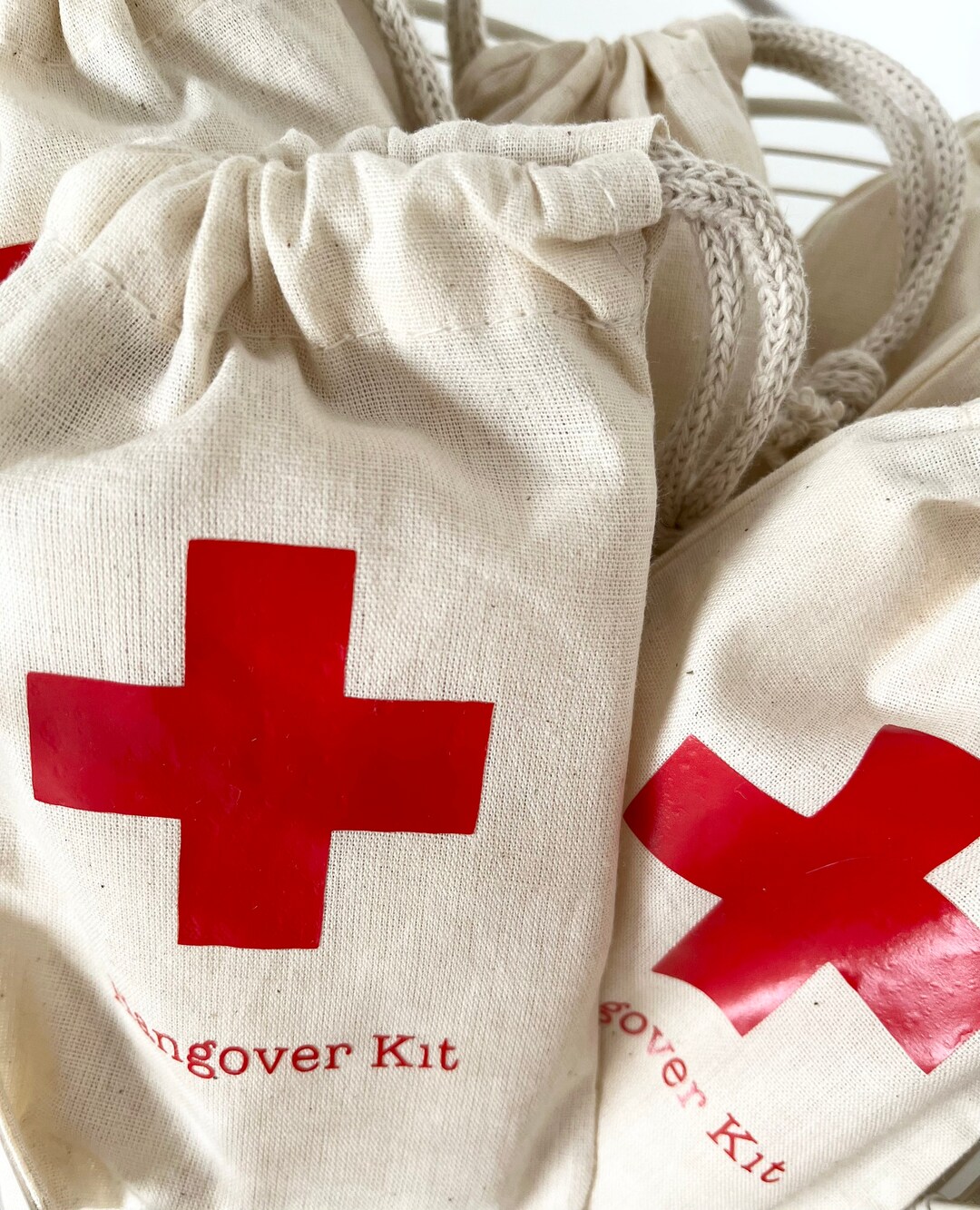 25x30cm Hangover Recovery Bag Hangover Kit Personalised Bag Hen