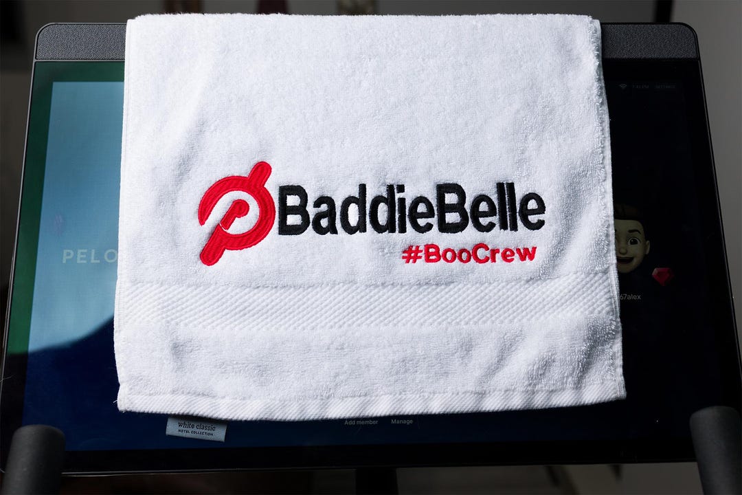 Custom Peloton Inspired Personalized Embroidered Towel With Leaderboard ...