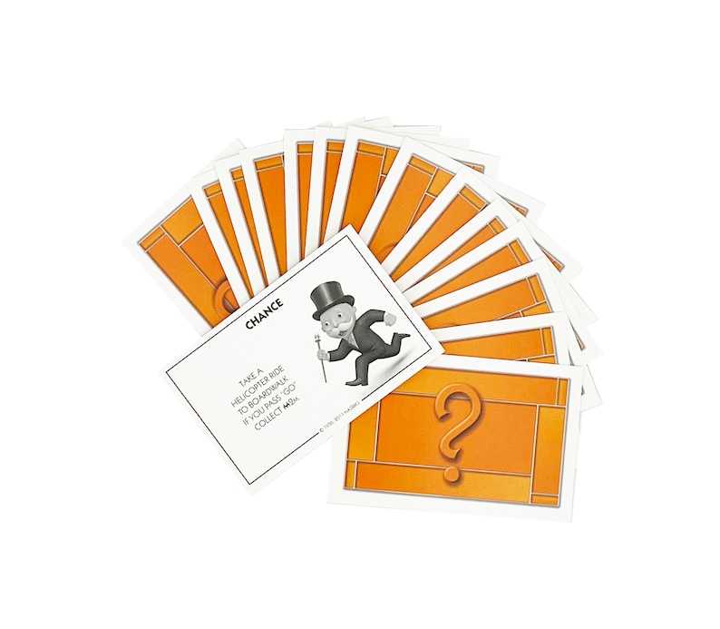 Monopoly Chance Cards Replacement Board Game Part - Etsy