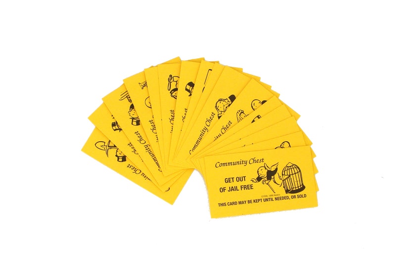 Monopoly Community Chest Cards Replacement Game Part - Etsy