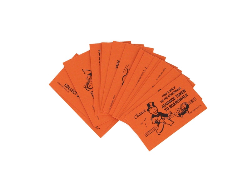 Monopoly Chance Cards Replacement Board Game Part - Etsy