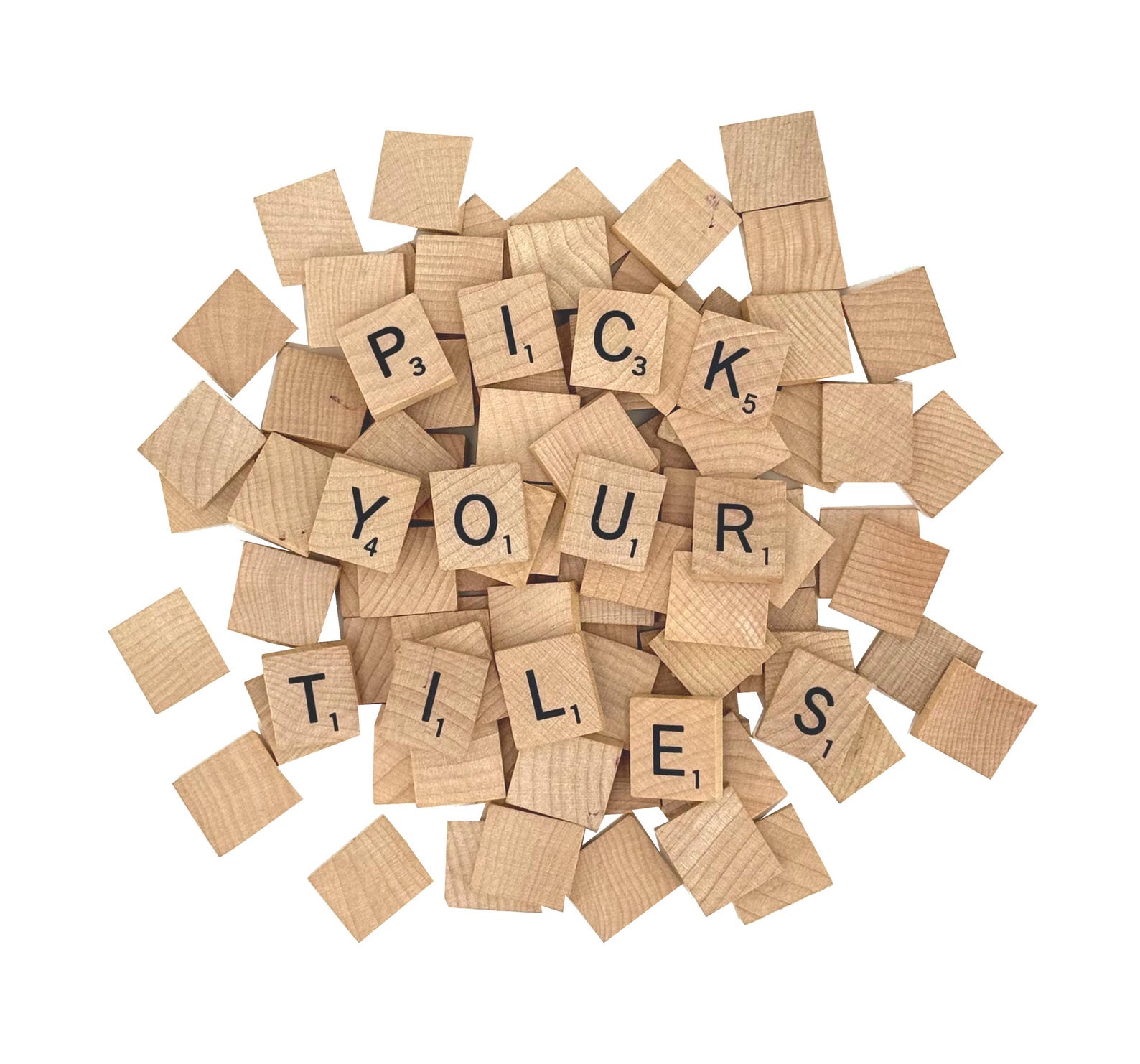 Scrabble Wood Letter Tile Replacement Game Parts or for Crafting Pick ...