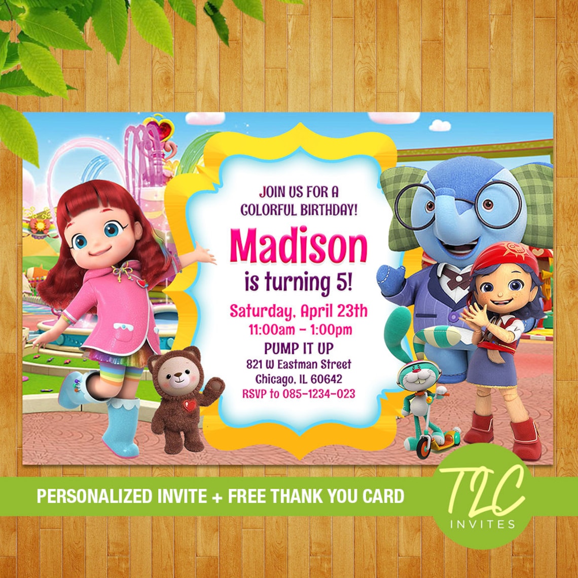 Rainbow Ruby Invite Rainbow Ruby Birthday Rainbow Ruby | Etsy