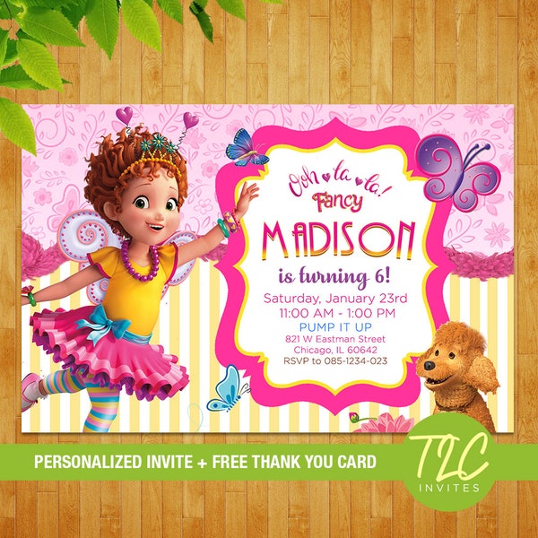 Fancy Nancy Birthday Invitation - Etsy