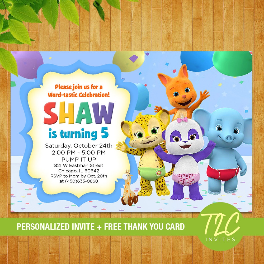 Word Party Invite Word Party Birthday Word Party Party Word - Etsy