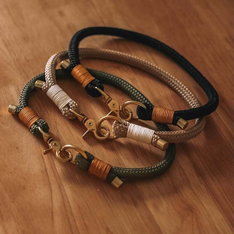 Rope Dog Collar - Etsy