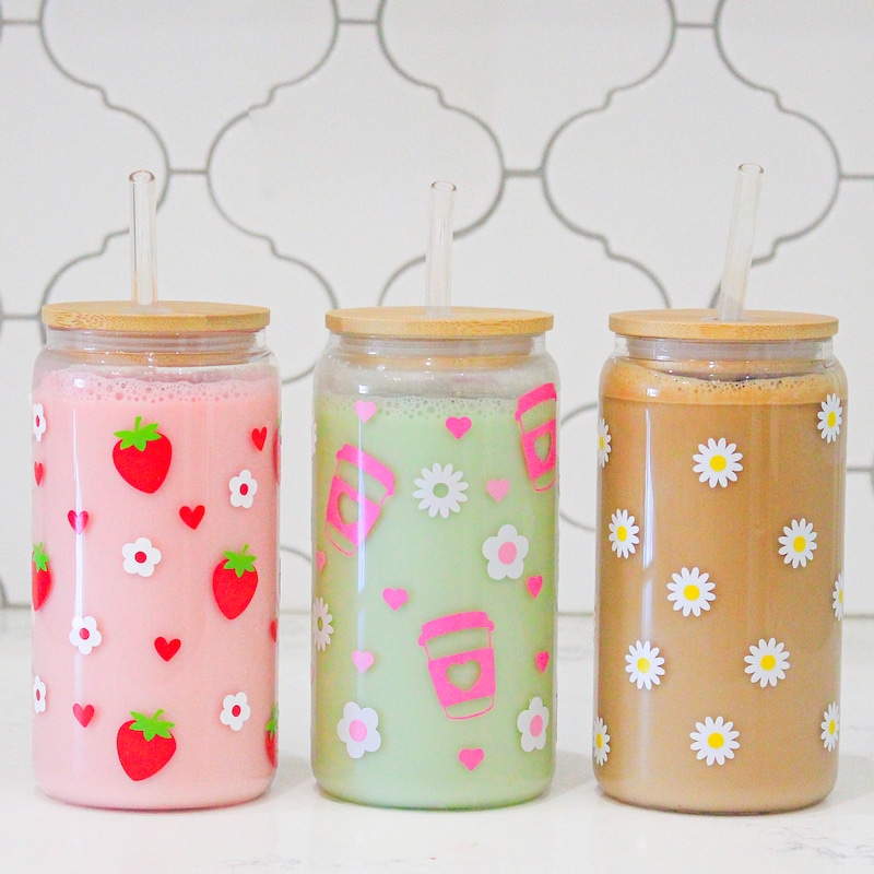 Cute Glass Cups - Etsy