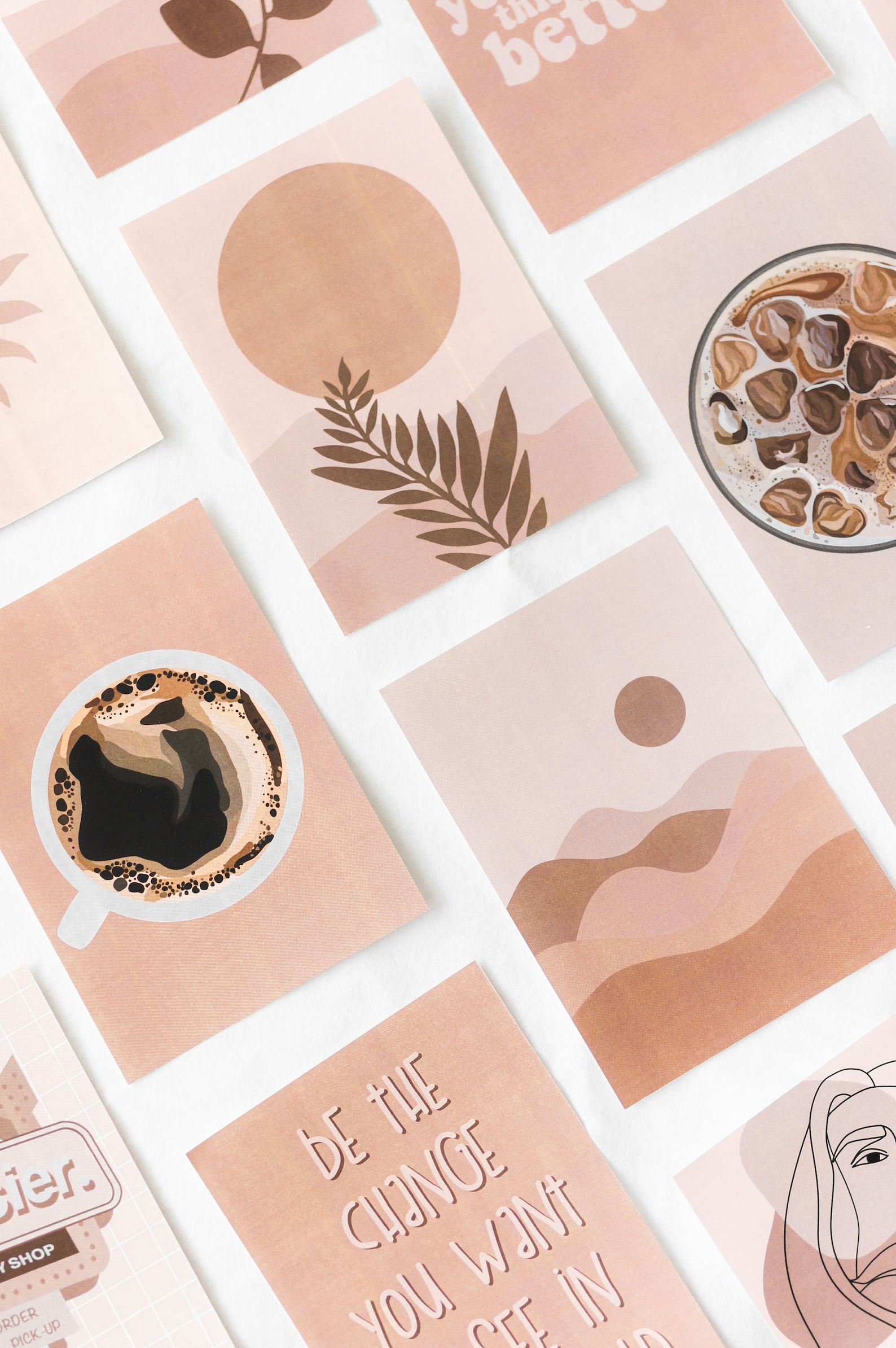 Pink Aesthetic 5x7 Art Print Set || Art Print, Photo Print, Digital ...