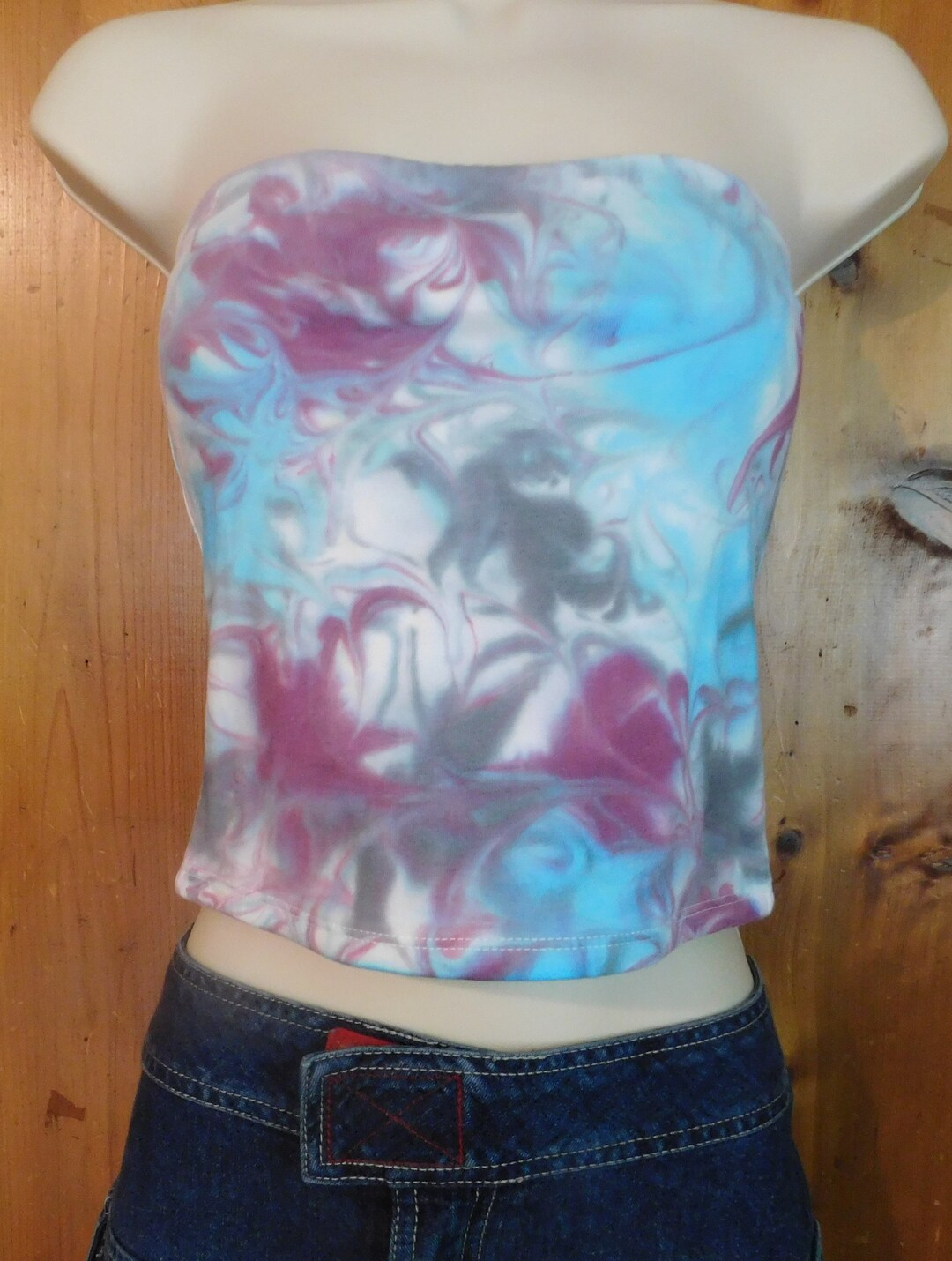 Wisteria Swirl Tie Dye Tube Top - Etsy
