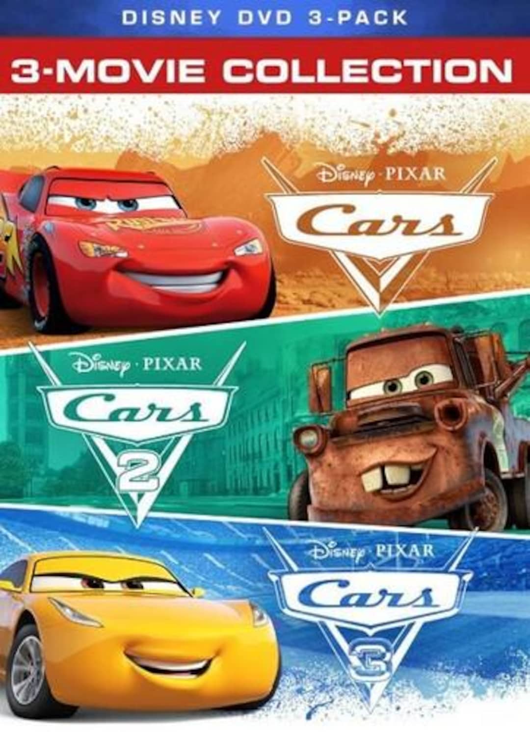 Cars: 3-movie Collection [DVD, 3 Disc Set Animation] Region 1 for Us ...