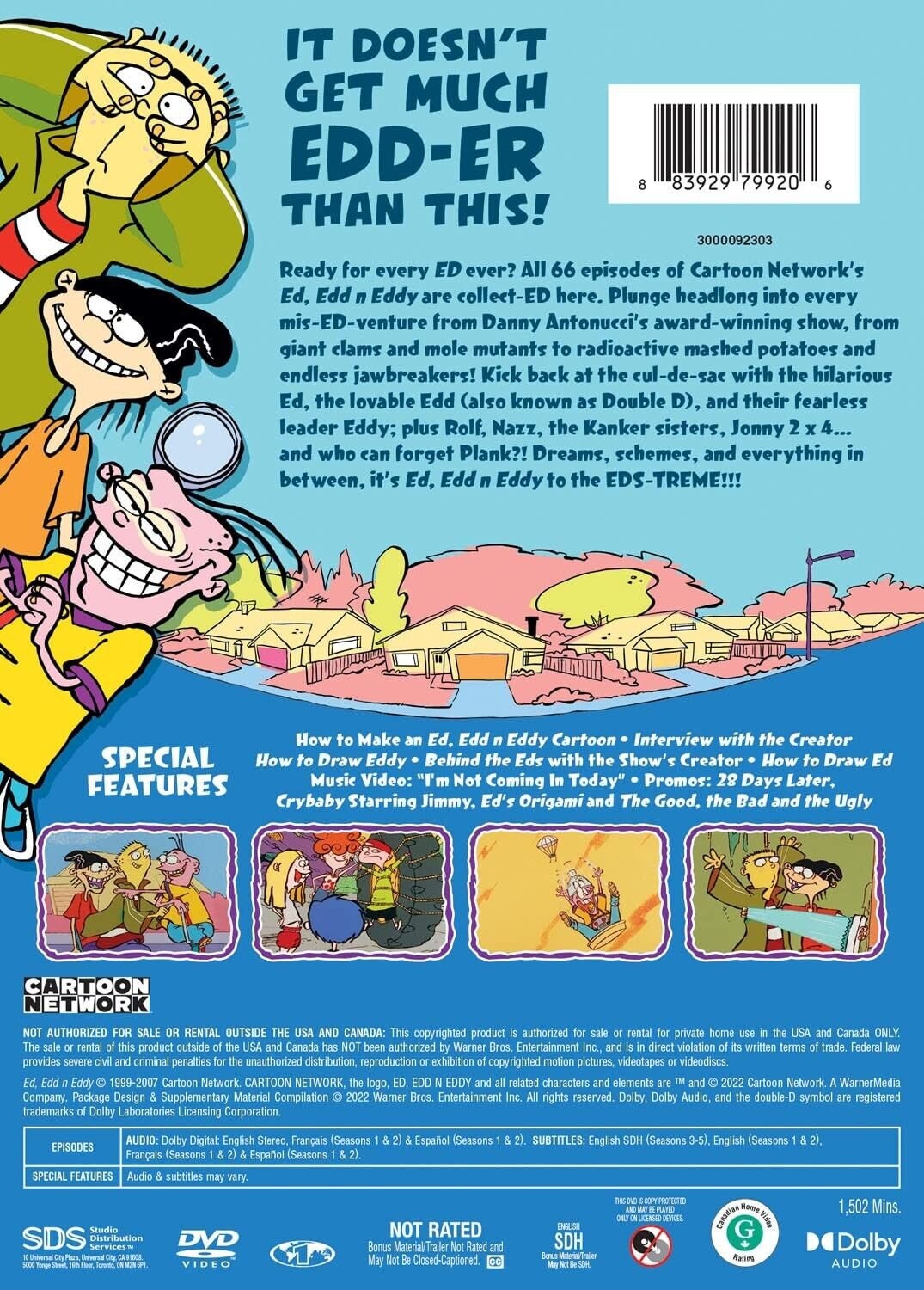 Ed, Edd N Eddy: the Complete Series DVD, 10 Disc Set Region 1 for Us ...