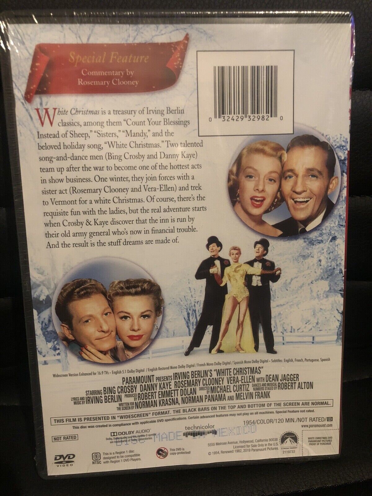 New DVD, White Christmas 1954 Movie STARRING: Bing Crosby, Danny Kaye ...