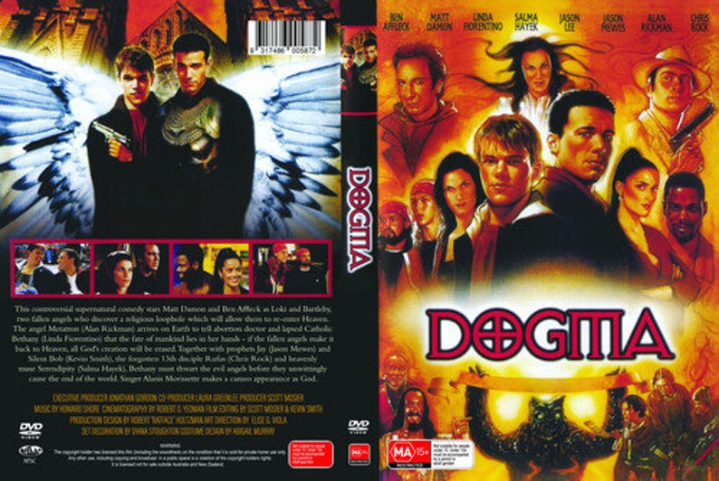 Dogma [DVD, 1999 Comedy Movie] Region 0 Plays Worldwide, Jason Lee, George Carlin, Chris Rock ...