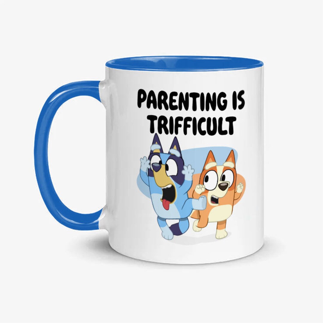 Bluey Parenting is Trifficult Mug - Etsy