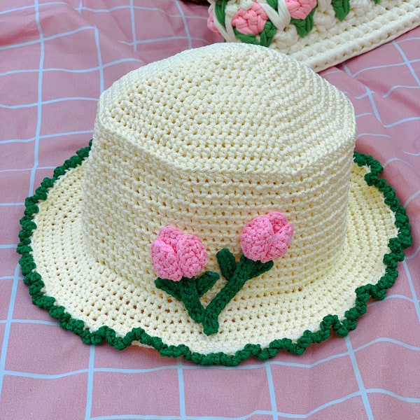 Crochet Tulip Hat Pattern - Etsy