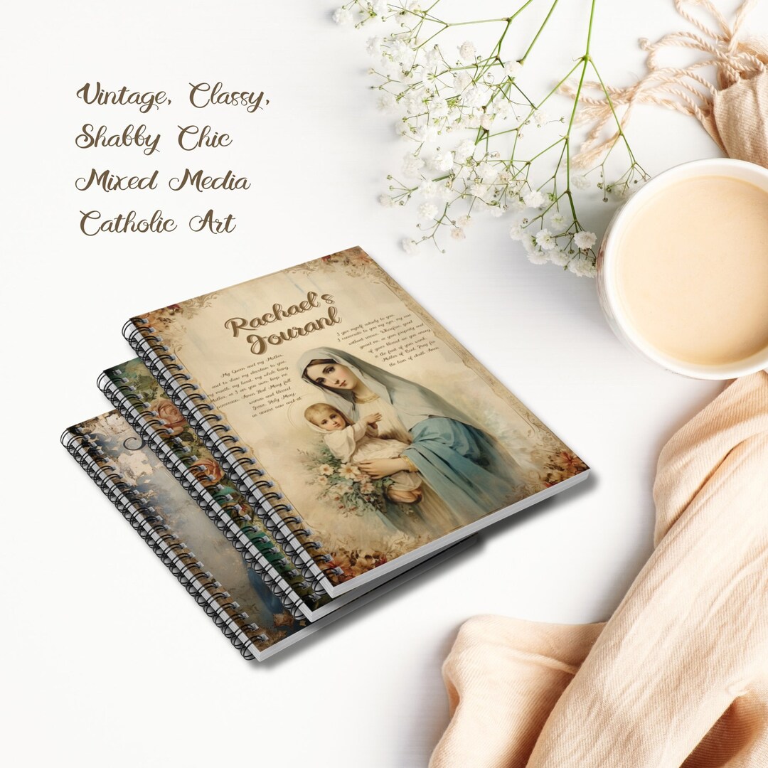 Personalized Name Notebook for Catholic Woman Prayer Journal Religious ...