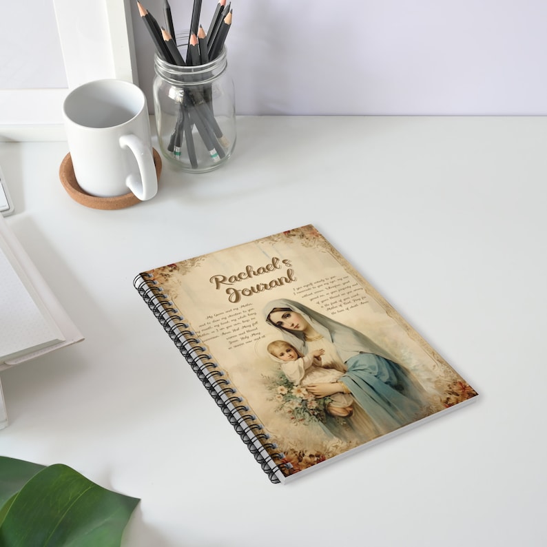 Personalized Name Notebook for Catholic Woman Prayer Journal Religious ...