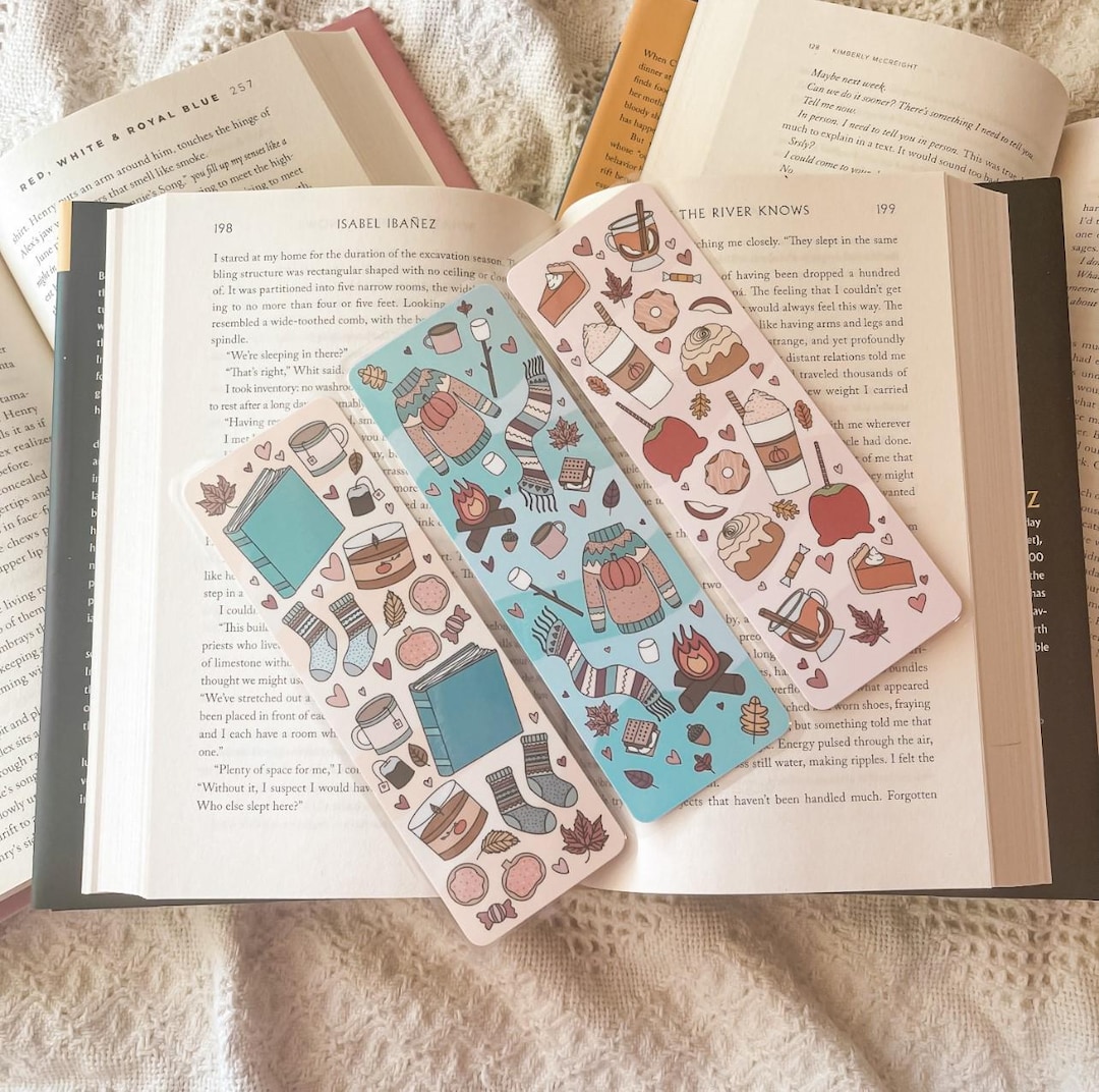 Fall Themed Cozy Reader Bookmark Set | Handmade Laminated W/ Tassel ...