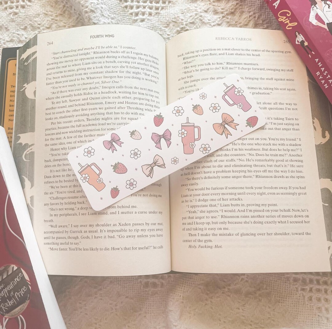 Girly Girl Cute Pastel Pink Stanley Bookmark | Handmade Laminated W ...