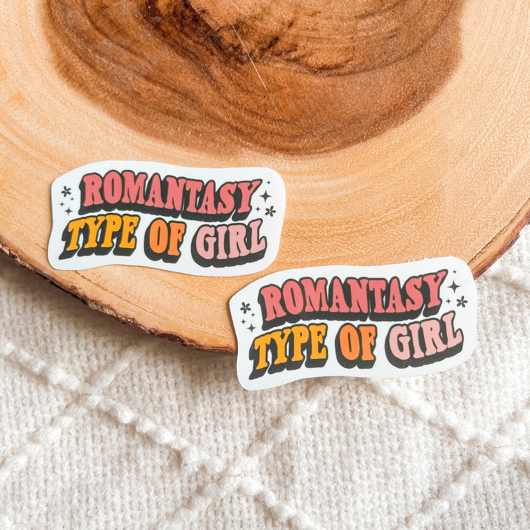 Romantasy Type of Girl Sticker | Pastel Cute Bookish Reader Romance ...