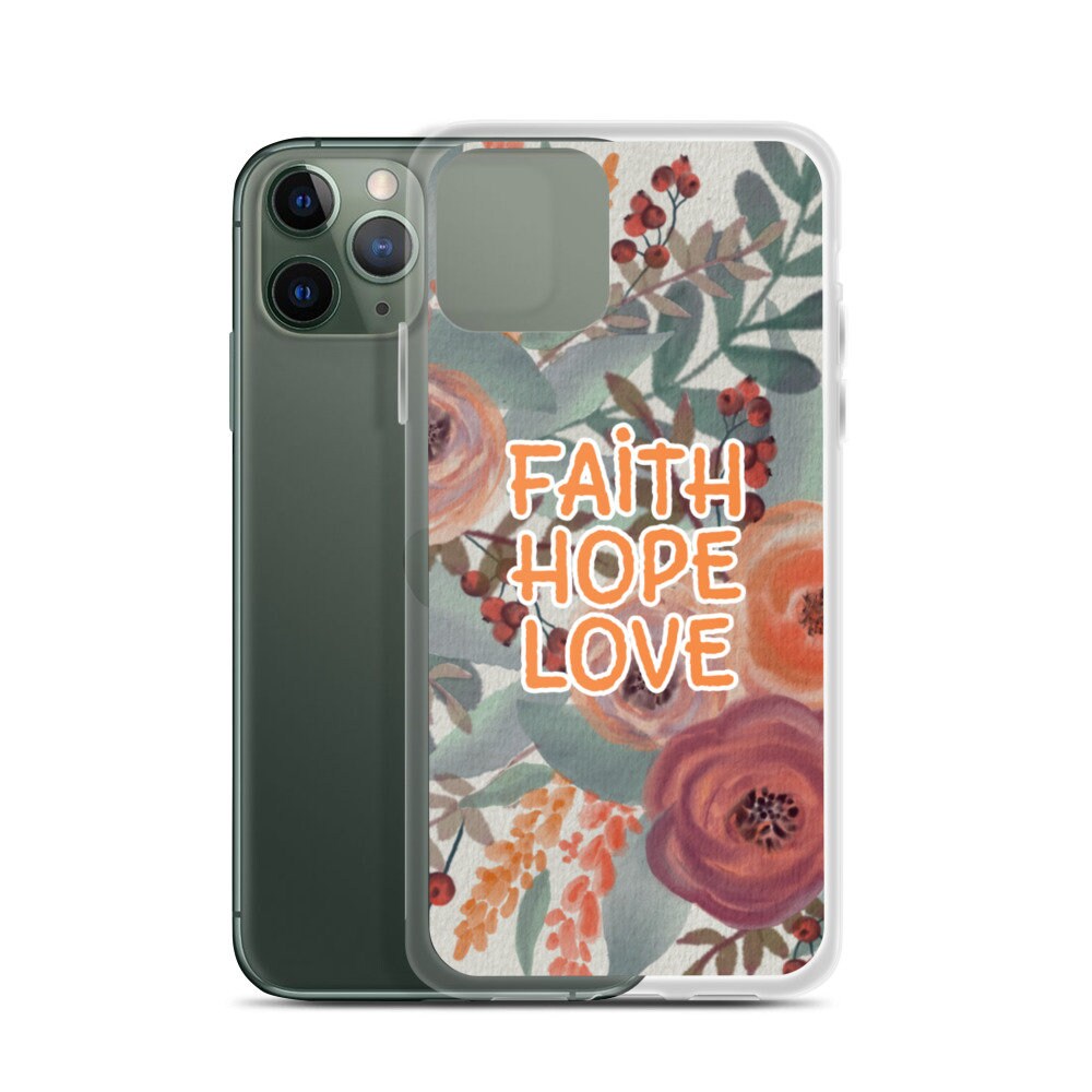 Faith Hope Love iPhone Case Christian Phone Case Floral - Etsy.de