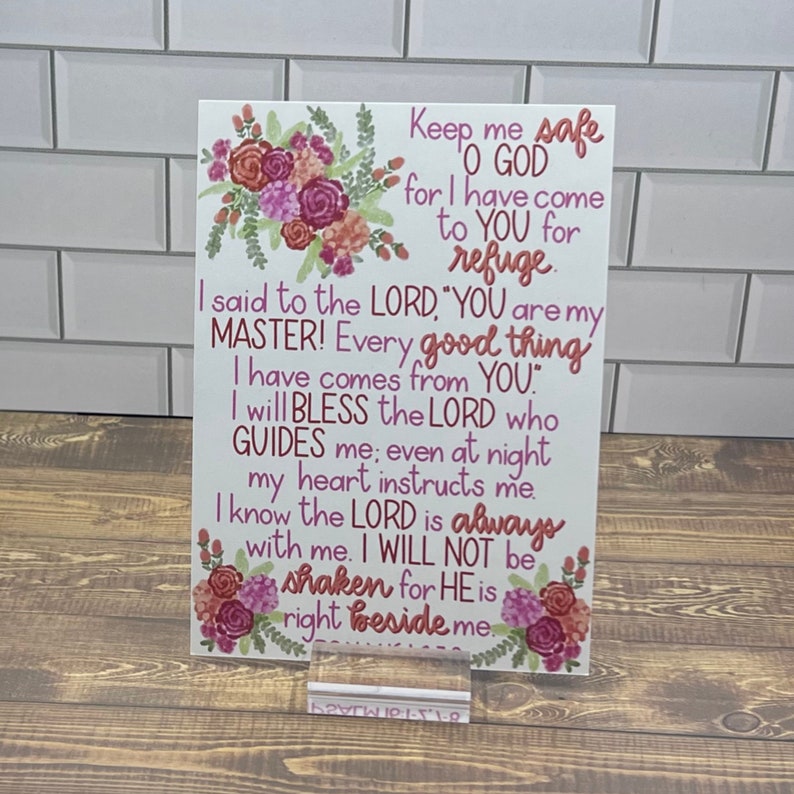 Psalm Scripture Cards Scripture Cards With Stand Christian - Etsy